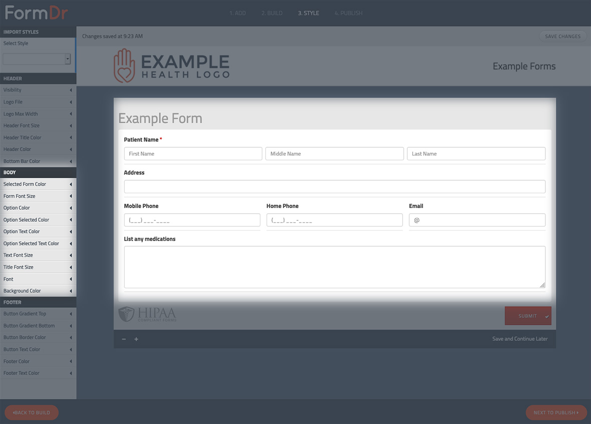 Body Styles – FormDr Product Guide